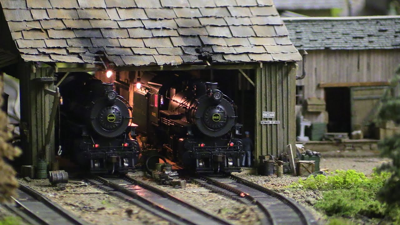 PENNSY LAYOUT PART 39 steam engine repair shop - YouTube