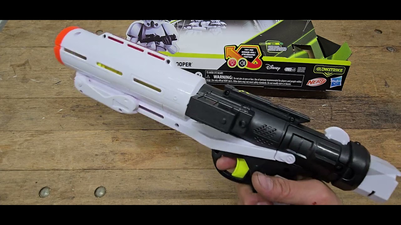 STORMTROOPER NERF GlowStrike Star Wars Triple Strike Blaster, Star Wars ...