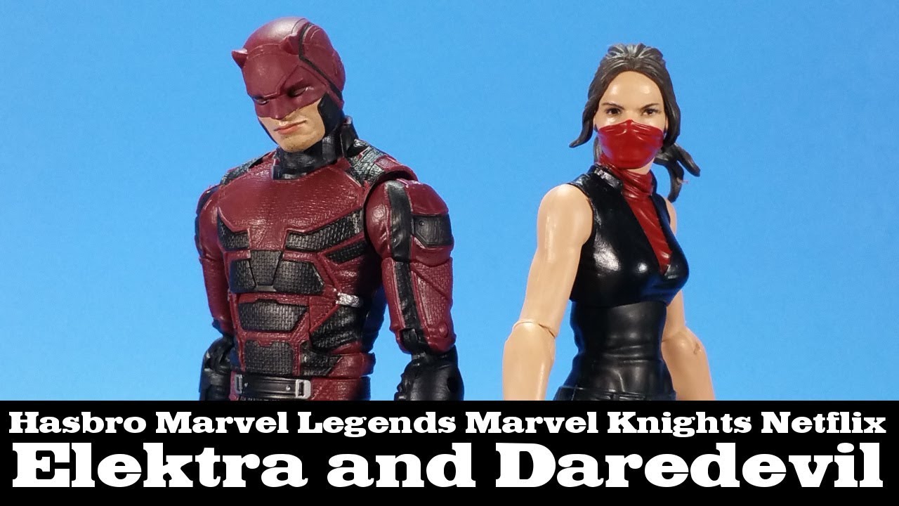 Marvel Legends Elektra and Daredevil Netflix Hasbro - YouTube