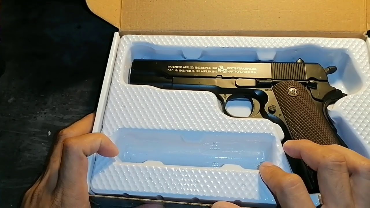 Unboxing my new spring type airsoft - YouTube