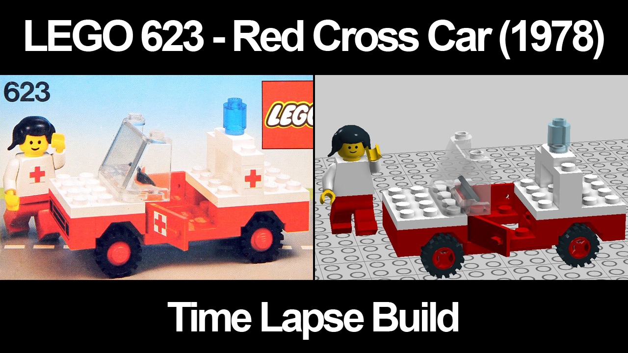 LEGO 623 - Red Cross Car (1978) - Time Lapse Build - YouTube