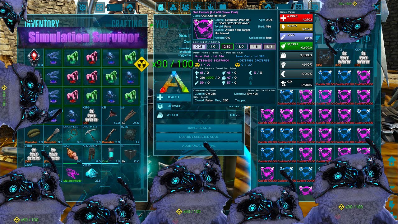 How to get 100 Mutations from 1 baby S+ ini Editing - Ark Survival ...