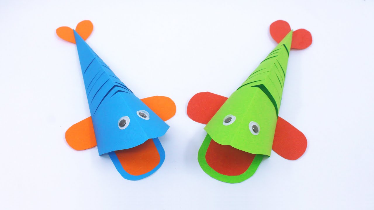 How to Make Paper Fish | DIY Moving Paper Toy Fish | handmade Fish ...