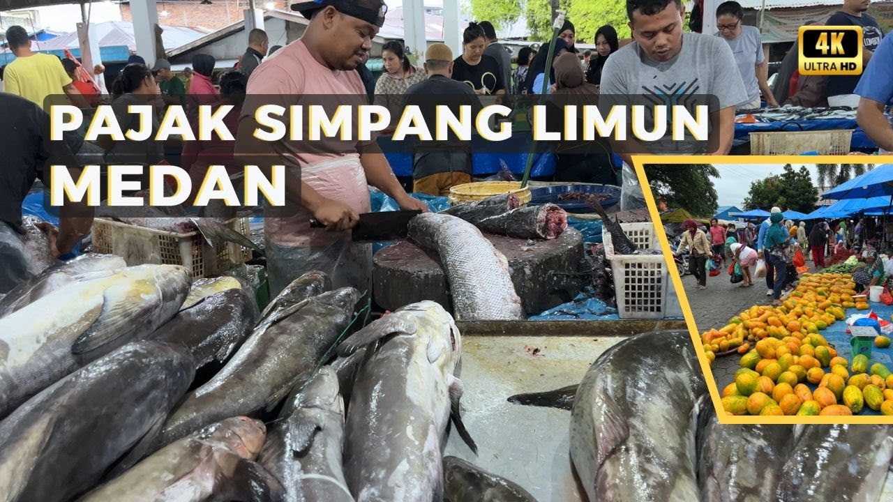 Pajak Simpang Limun Medan - Suasana Pasar Simpang Limun Pagi hari - YouTube