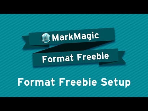 MarkMagic Format Freebie Set Up - YouTube