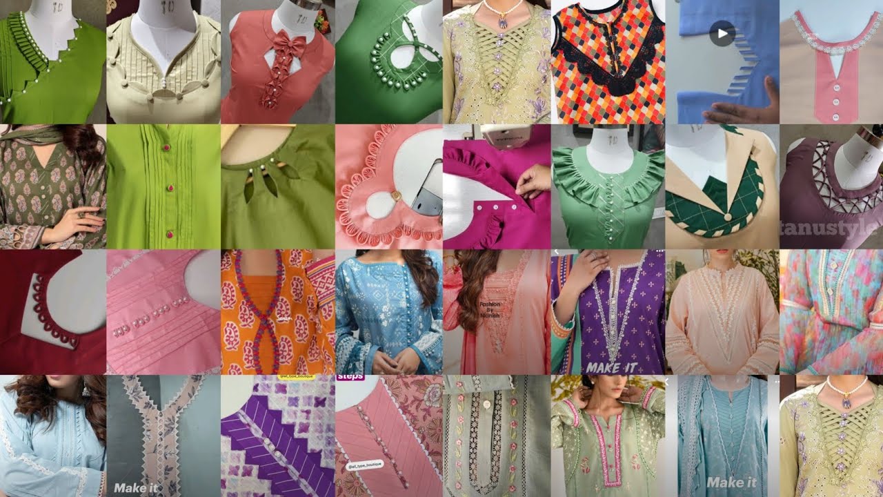 Neck 🧣 Designs for Girls or Ladies / New Neck Design 2024 / New Suit ...