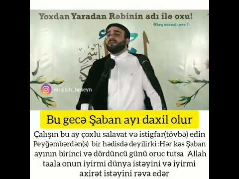 Şaban ayi haqqinda