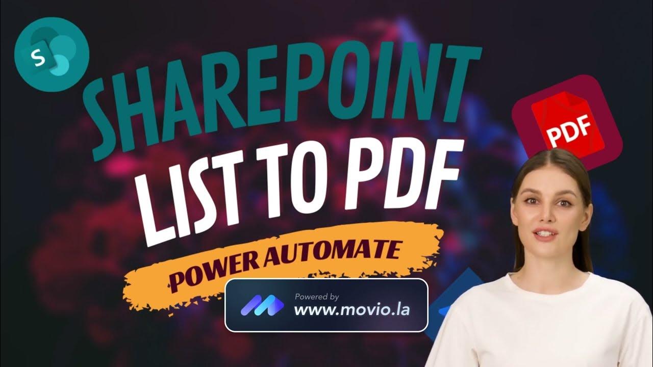 Converting SharePoint List into PDF using PowerAutomate #powerautomate #Powerapps - YouTube