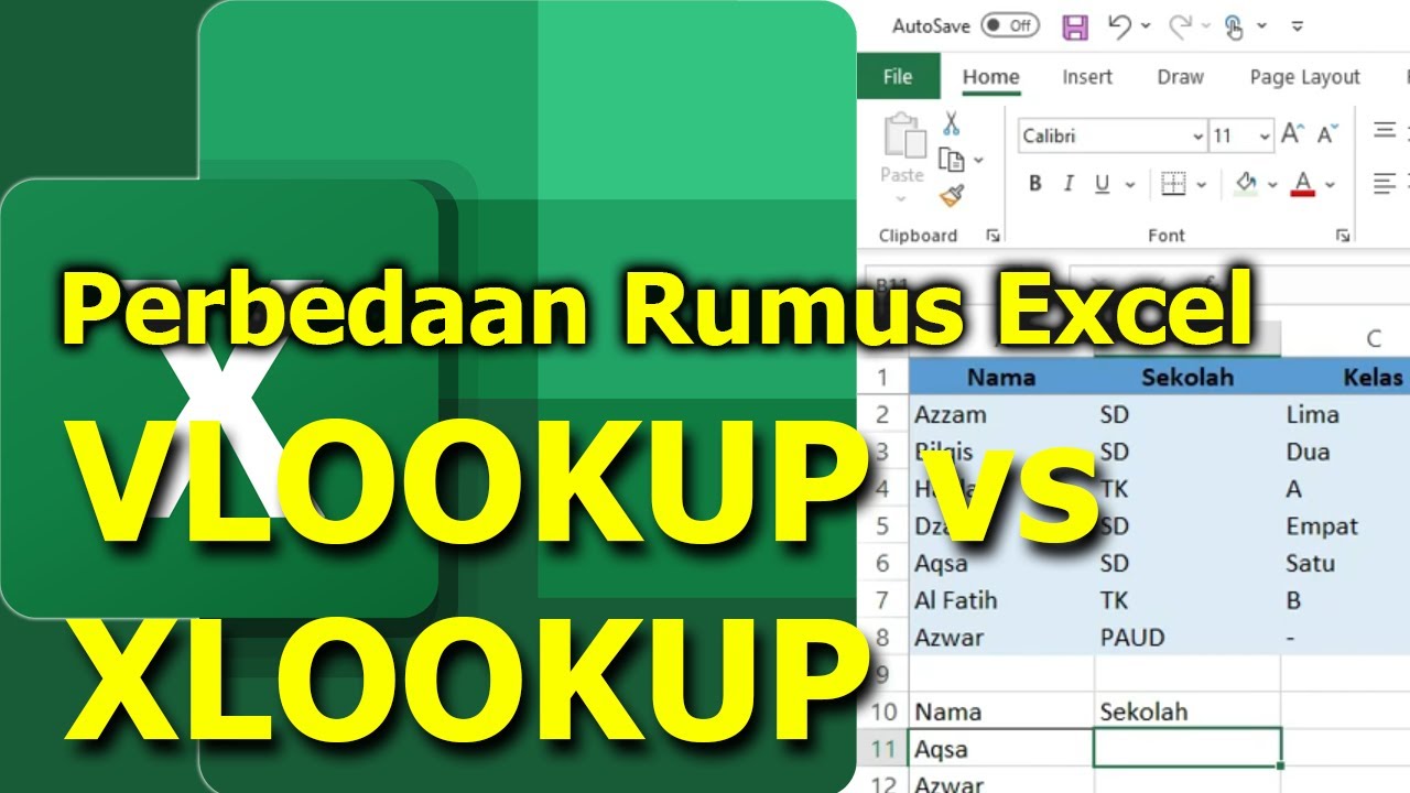 Perbedaan Rumus Excel VLOOKUP Vs XLOOKUP YouTube perbedaan-rumus-excel-vlookup-vs-xlookup-youtube