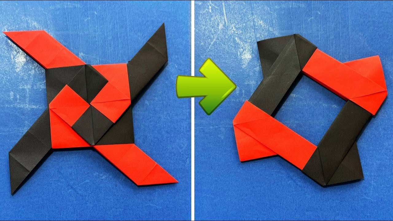 Come fare un trasformatore stella ninja di carta | Tutorial shuriken ...