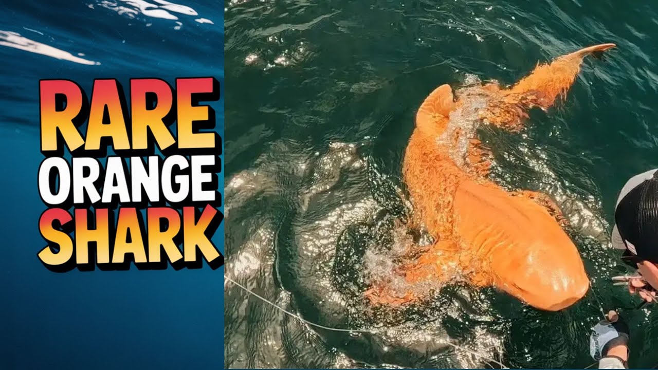 Shocking Discovery: Rare Bright Orange Shark With White Eyes Spotted in ...