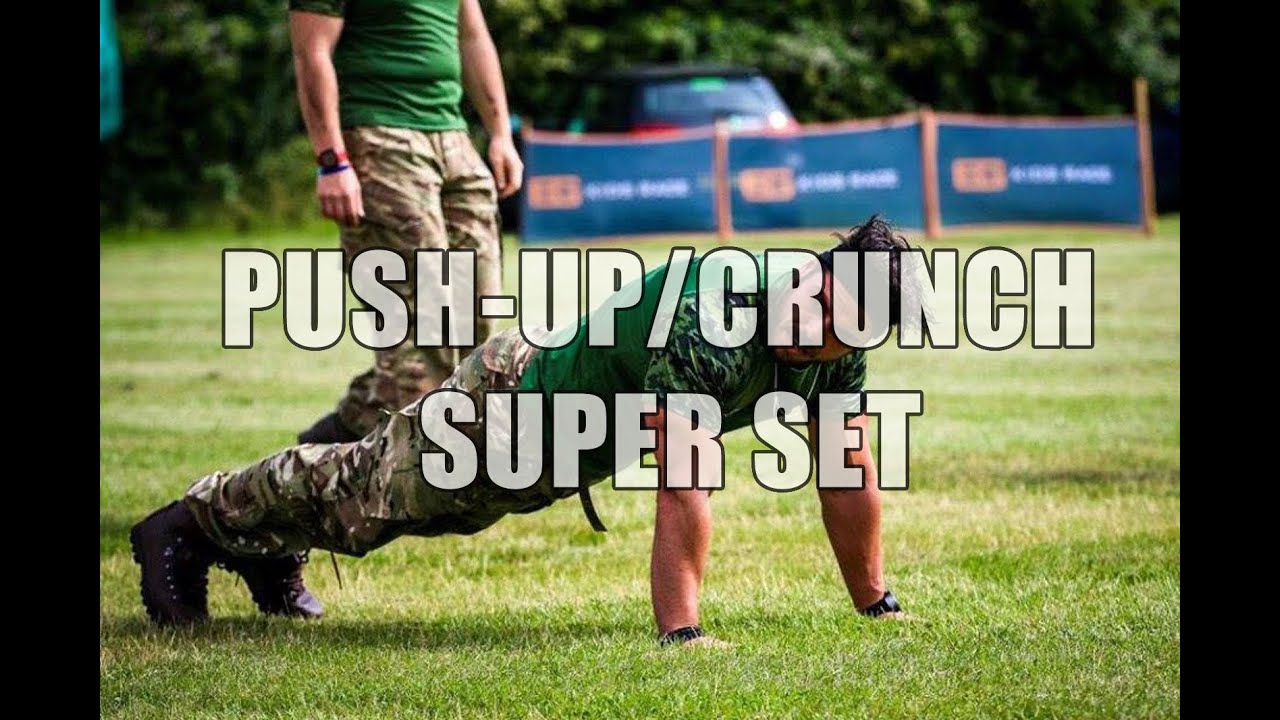 Military Fitness - PUSH-UP/CRUNCH Super Set - YouTube