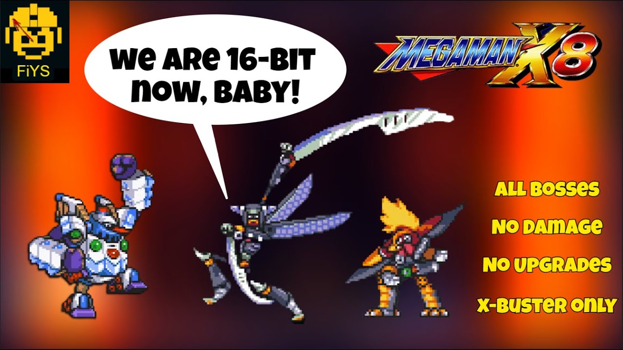 Mega Man X8 16-bit demake (demo): All Bosses, No Damage, No Upgrades, X ...