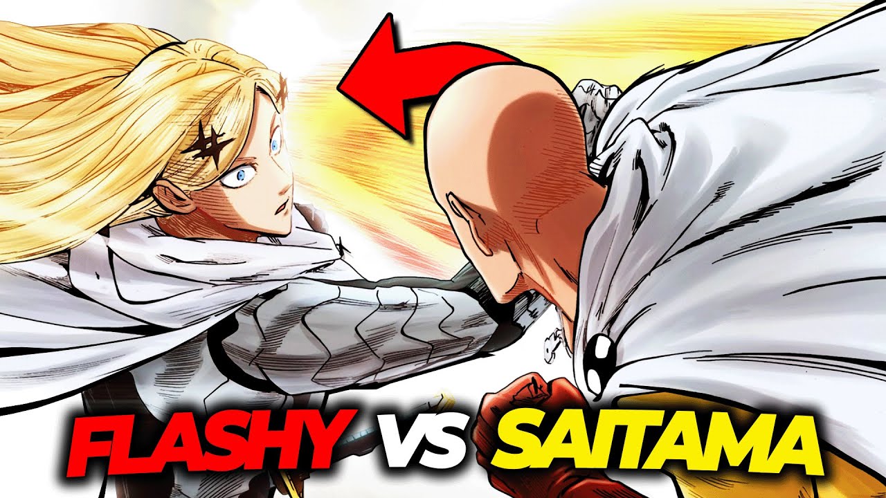One-Punch Man Saitama vs Flashy Flash Explained - YouTube