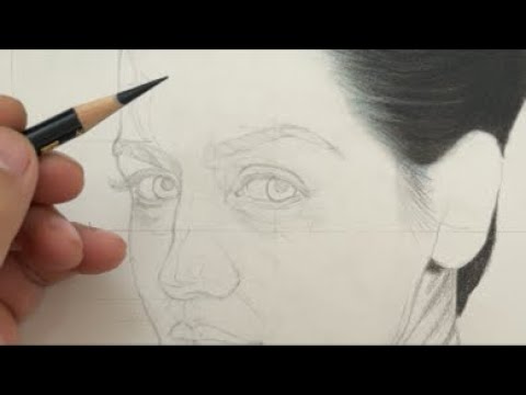 Realistic Portrait Drawing! How to Draw, Layer, Blend Colored Pencil ...