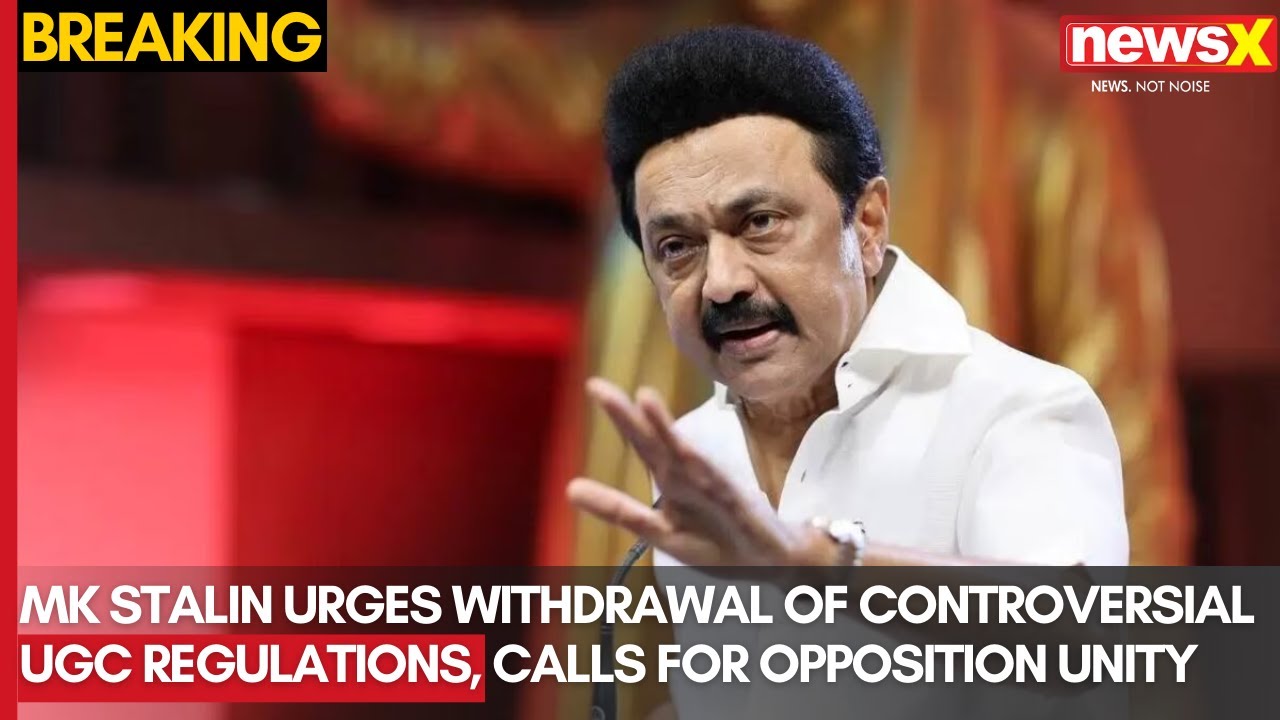 MK Stalin Urges Withdrawal of Draft UGC Regulations | NewsX - YouTube