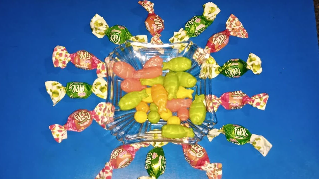 Lot's of colorfull candies | Satisfying video ASMR so many candies ...