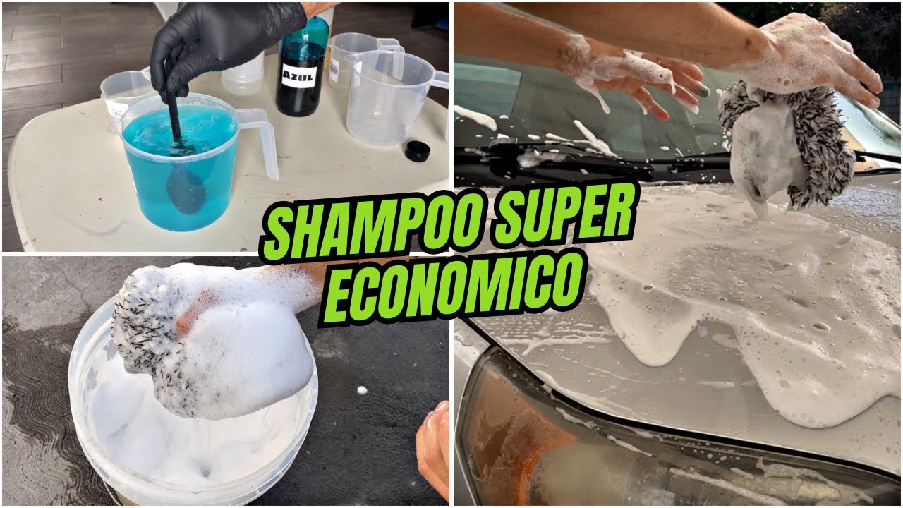 COMO HACER UN SHAMPOO PARA AUTO SUPER ECONOMICO / FORMULA - YouTube