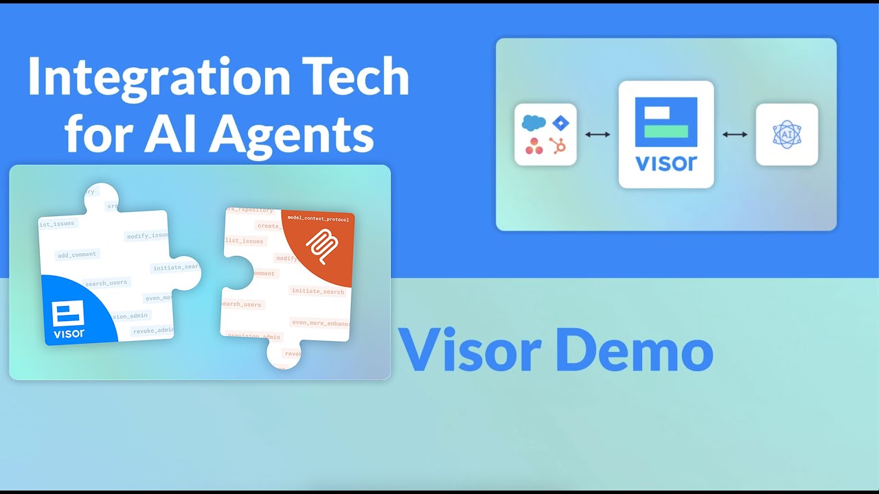 Visor's Integration Technology for AI Agents: Demo - YouTube