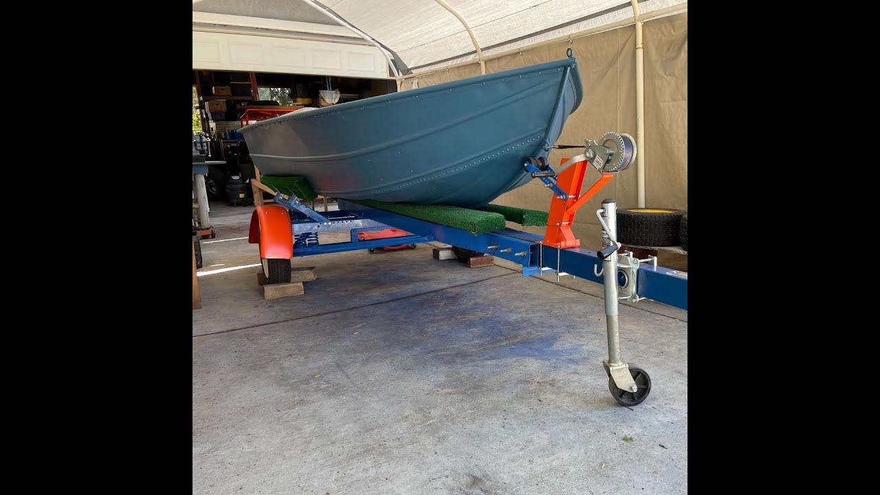 Western 12' Boat And Old Trailer Full Restoration Project Compilation ...