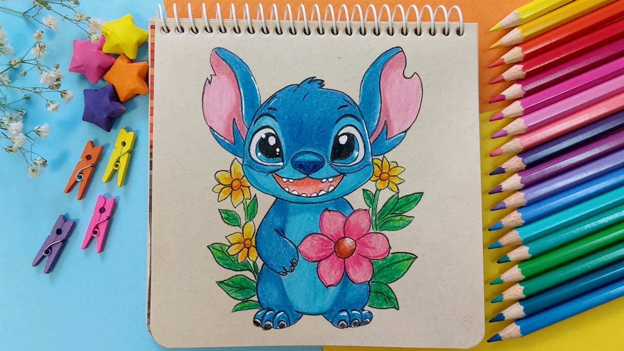 Drawing and Coloring Stitch: How to Draw Stitch Step-by-Step: Easy ...