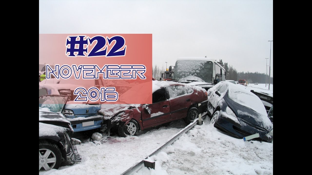 Russian CAR CRASH Compilation #22 - November 2016 - YouTube
