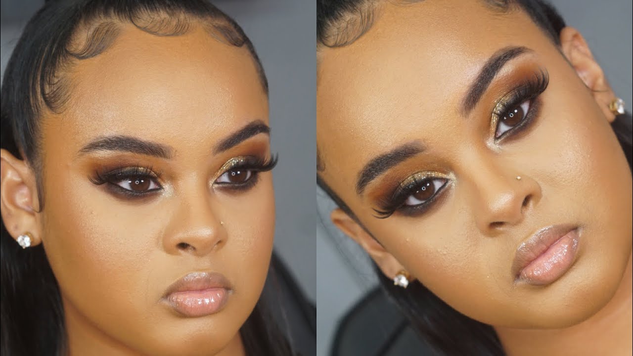 NYE Glitter Smoky Eye Client Makeup Tutorial - YouTube