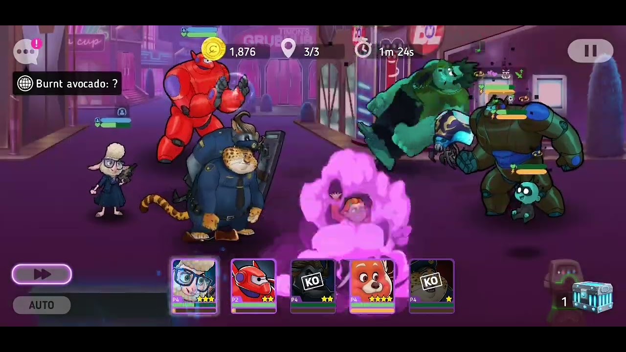 Disney Heroes Battle Mode Baymax Chapter 13. Bottom Line Gameplay - YouTube