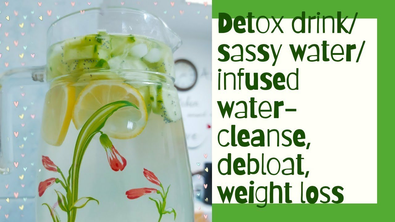 Detox water/Sassy water/Infused water. 100% natural - YouTube