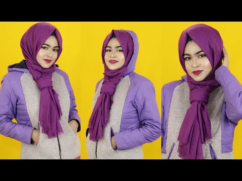 No Pin Hijab Challenge with Hoodie || MUNA