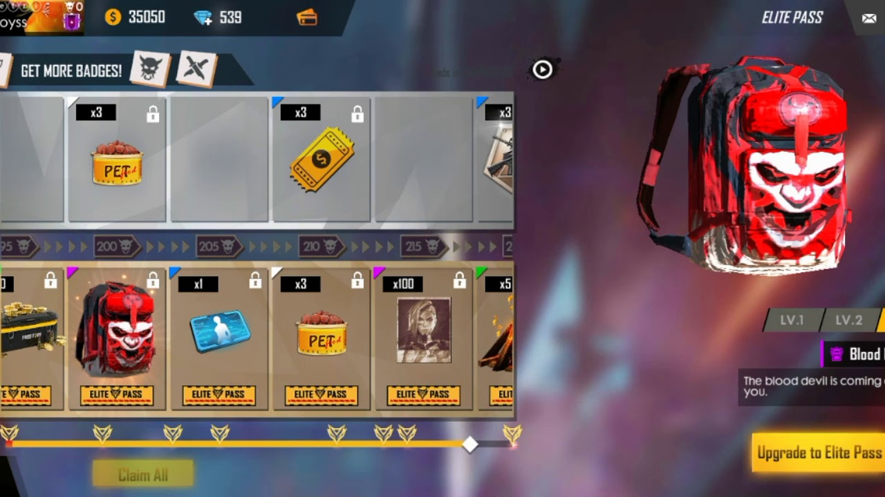 FREE FIRE SAMURAI ELITE PASS OCTOBER 17 Full REVIEW - YouTube