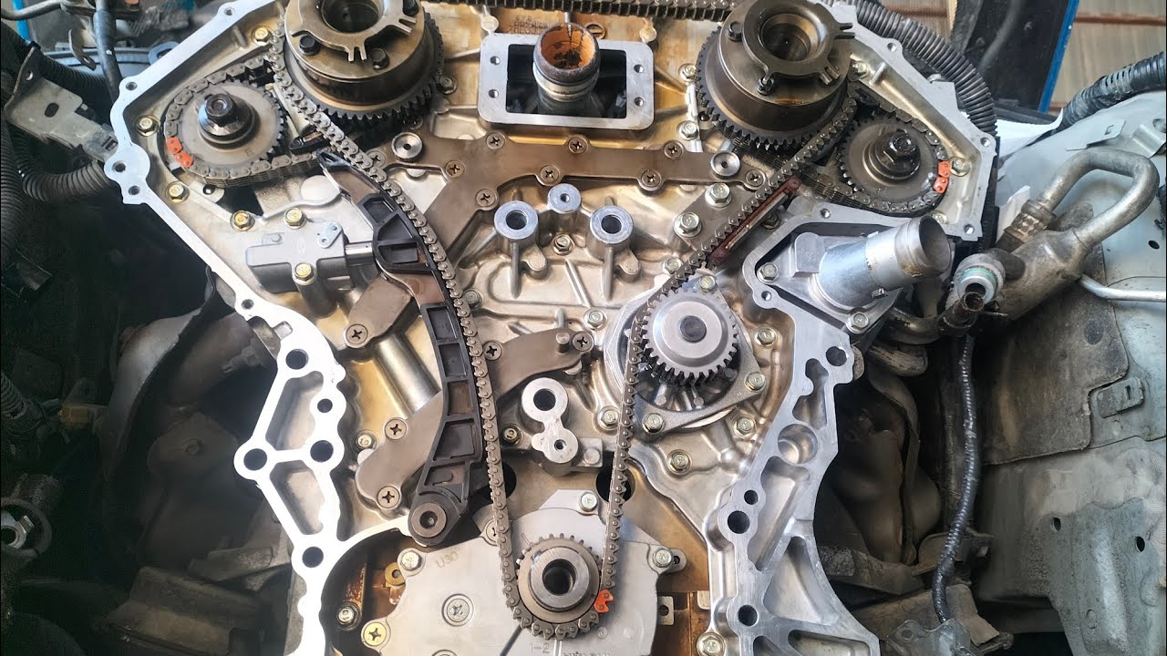 how to fix timing chain make/infinity G37 3.7/VQ37 V6 engine 🔥👍 Tyson ...
