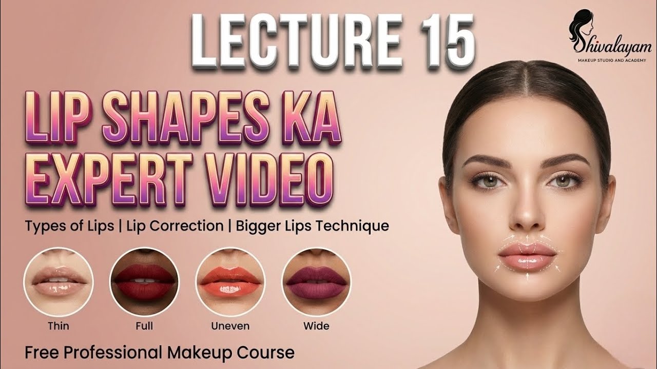 12 Types of Lip Shapes & Lipstick Applying Technique | Free ...