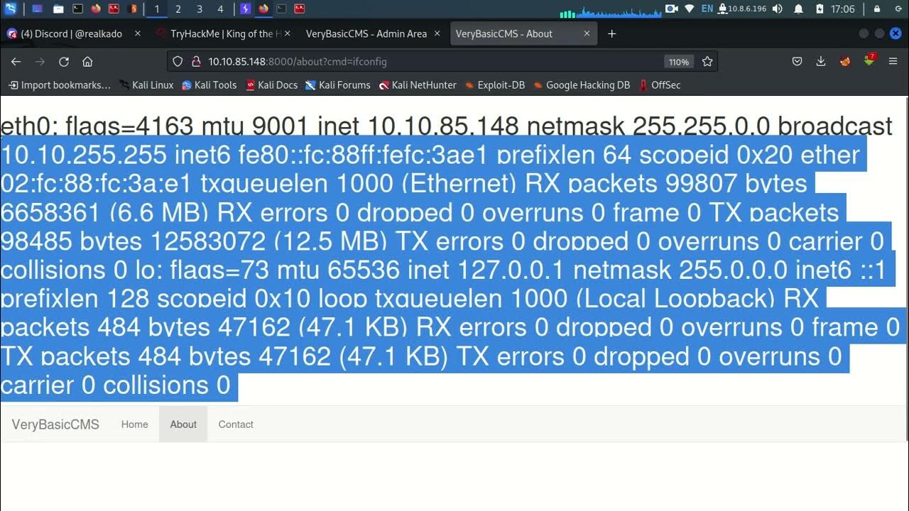 h1 easy tryhackme king of the hill 2 ways exploits - YouTube