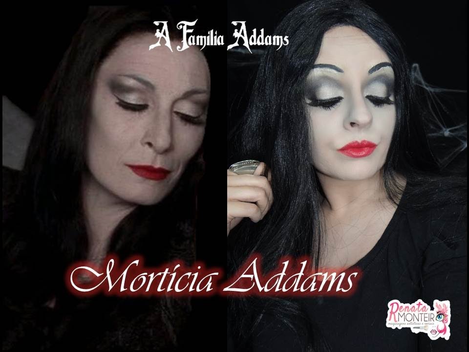 MAQUIAGEM DA MORTÍCIA DA FAMÍLIA ADDAMS POR RENATA MONTEIRO - MAQUIAGEM ...