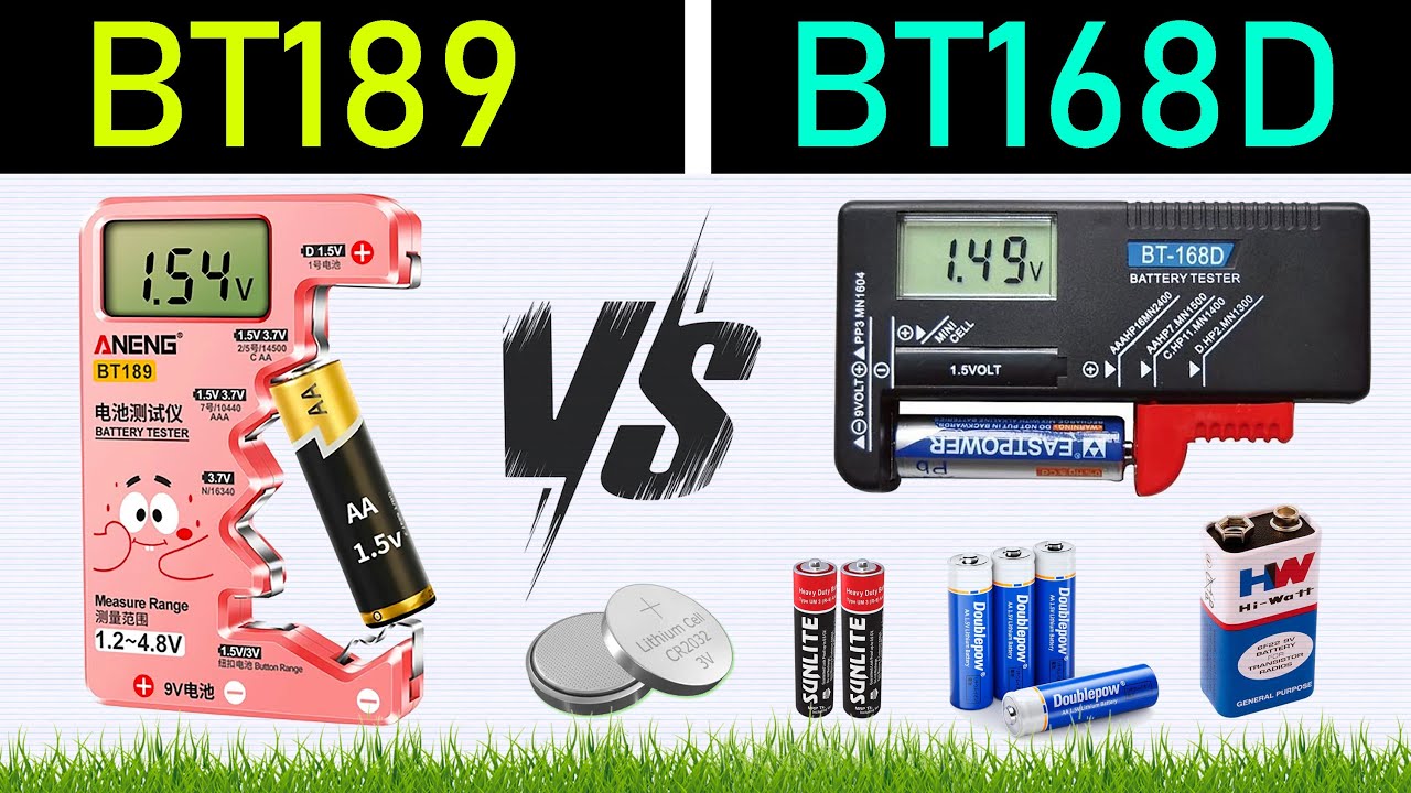 Universal Battery Tester 9V, AAA, AA, Button Cell With LCD Digital ...