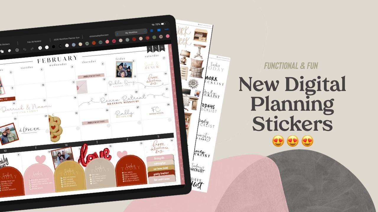 New Fun & Functional Digital Planning Stickers 🥳 Checklist stickers for ...
