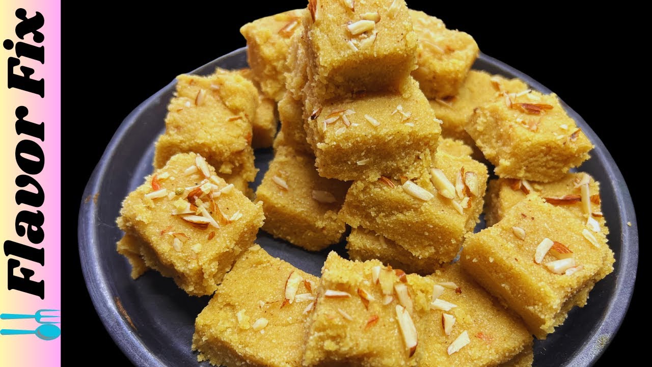 Delicious Suji Ki Barfi Recipe | Easy Rava Barfi Recipe by Flavor Fix ...
