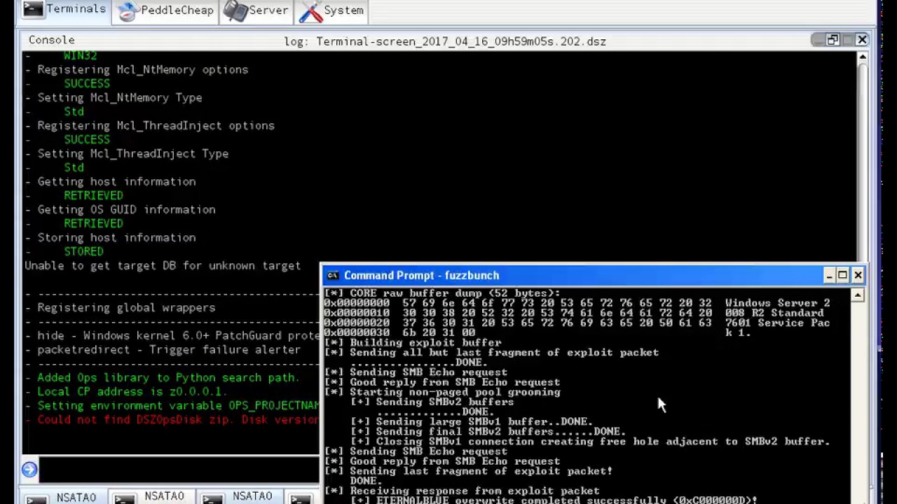 NSA HACKING TOOLS PAYLOAD DEPLOYMENT 1 - YouTube