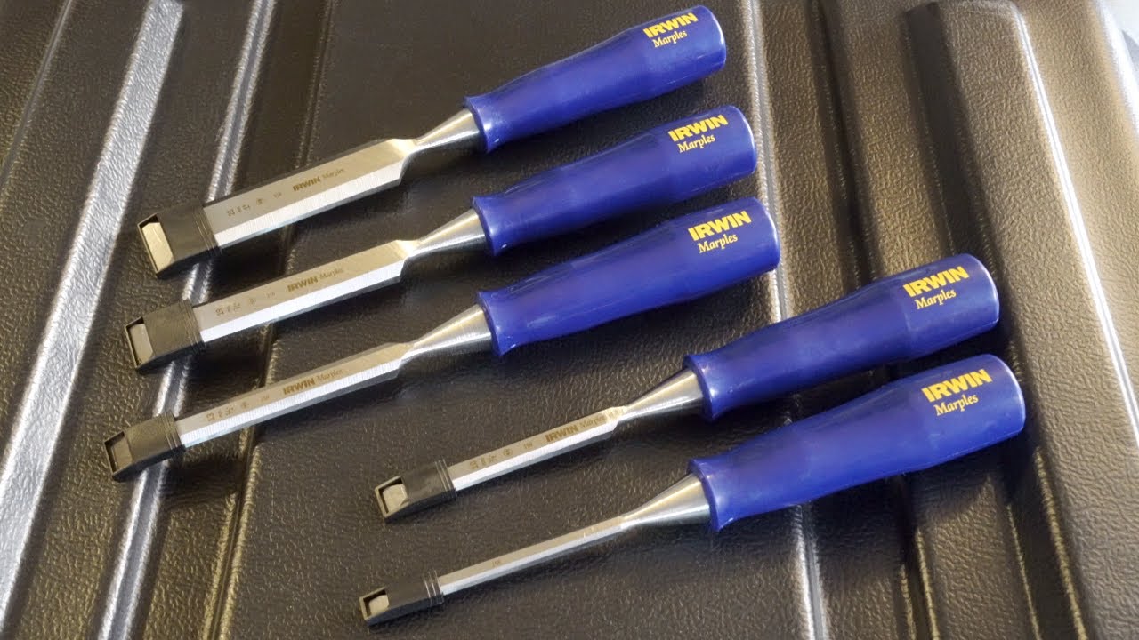 Irwin Marples 5-Piece Blue-Chip Chisel Set 🪵 Ideal for Beginner ...