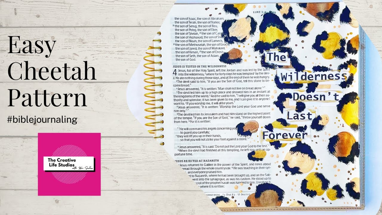 Easy Painted Cheetah Pattern for Art and Bible Journaling ...