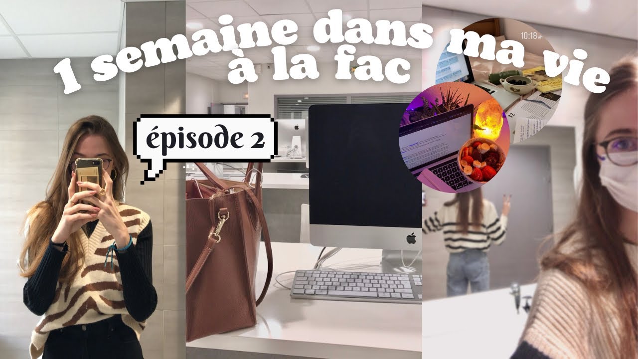 1 SEMAINE À LA FAC AVEC MOI (ma vie étudiante) - épisode 2 - YouTube