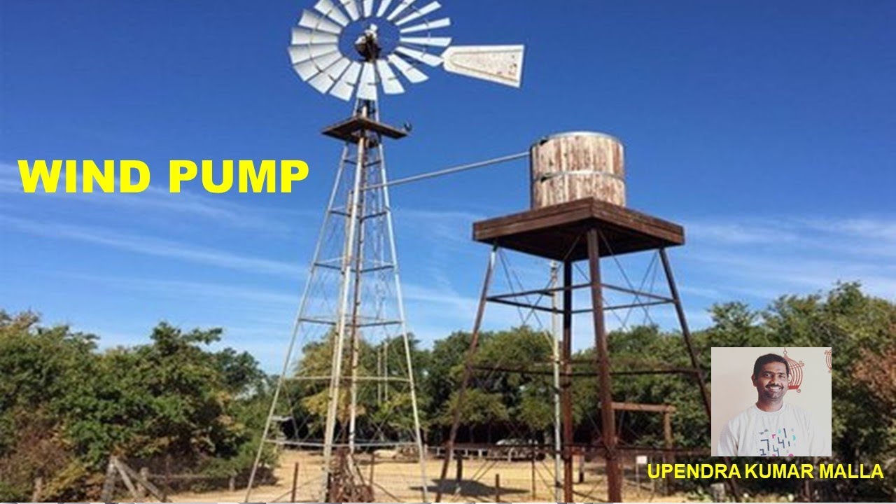 Wind Pump Working | Wind Turbines | Wind Energy Applications | Wind ...