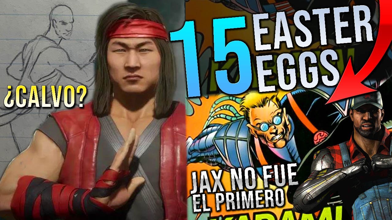 15 Mejores Curiosidades, Easter Eggs de Mortal Kombat (Easter eggs Personajes) Jax, Liu Kang ...