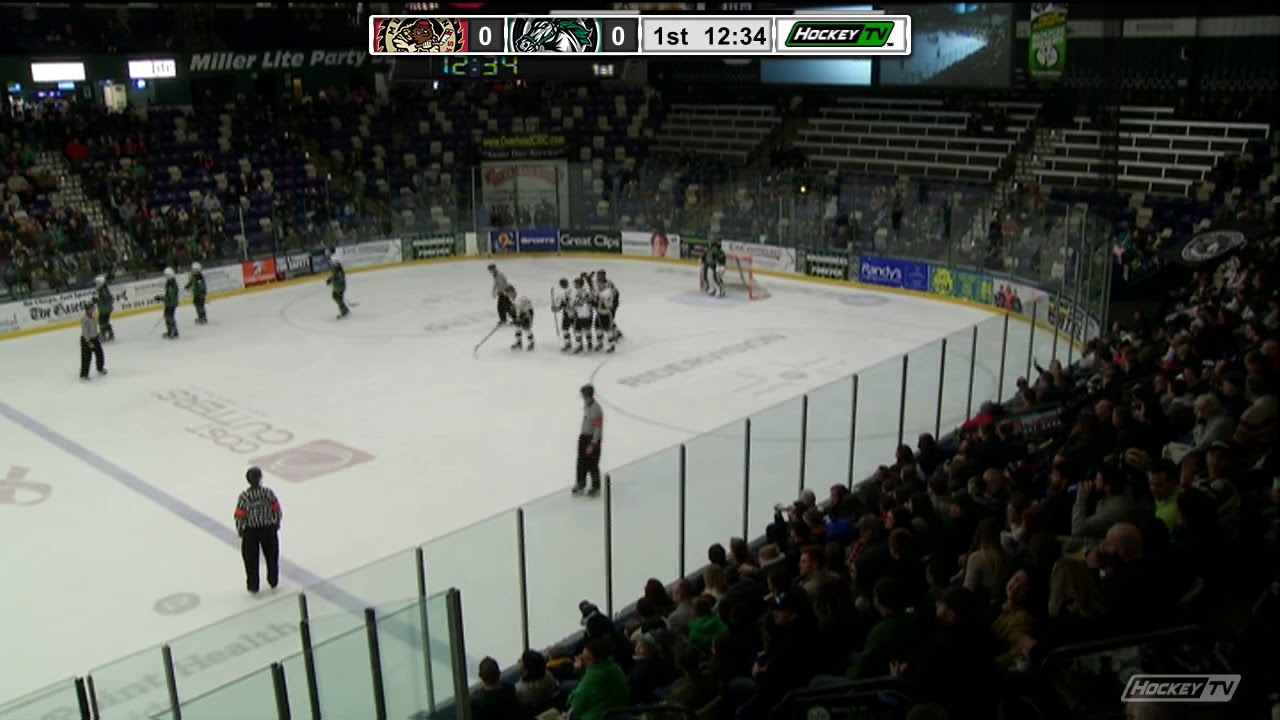 Jan Lasak Jr. 1st goal in season Muskegon Lumberjacks (USHL) 19/20 ...