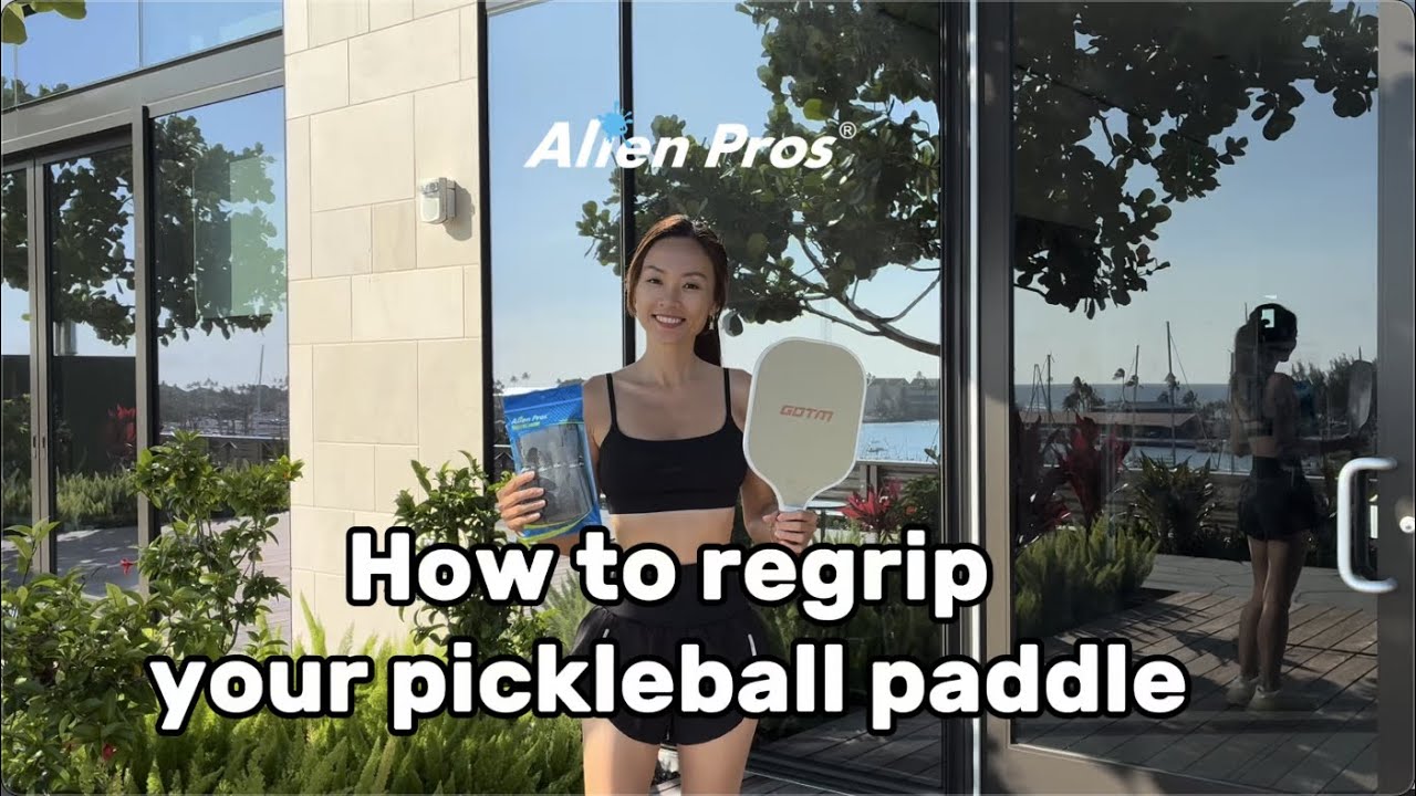 How to regrip your pickleball paddle with Alien Pros Pickleball ...
