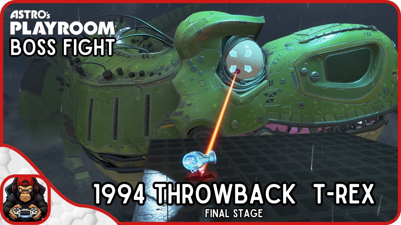 ASTRO's PLAYROOM - Walkthrough - 1994 THROWBACK T - Rex Boss Fight (No ...
