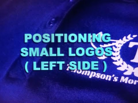 Screen Printing: Positioning small logos (left side) - YouTube
