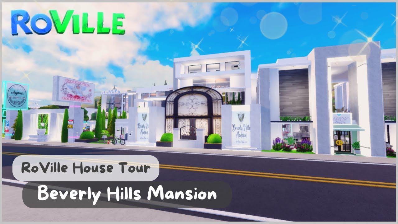 🏠🏡 [House Tour] Beverly Hills Mansion by CutePizza_04|| RoVille Builds ...