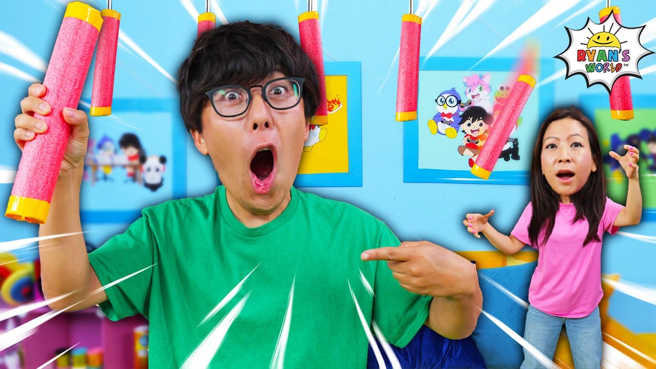 GIANT Stick Catching Game with Mommy VS Daddy! - YouTube